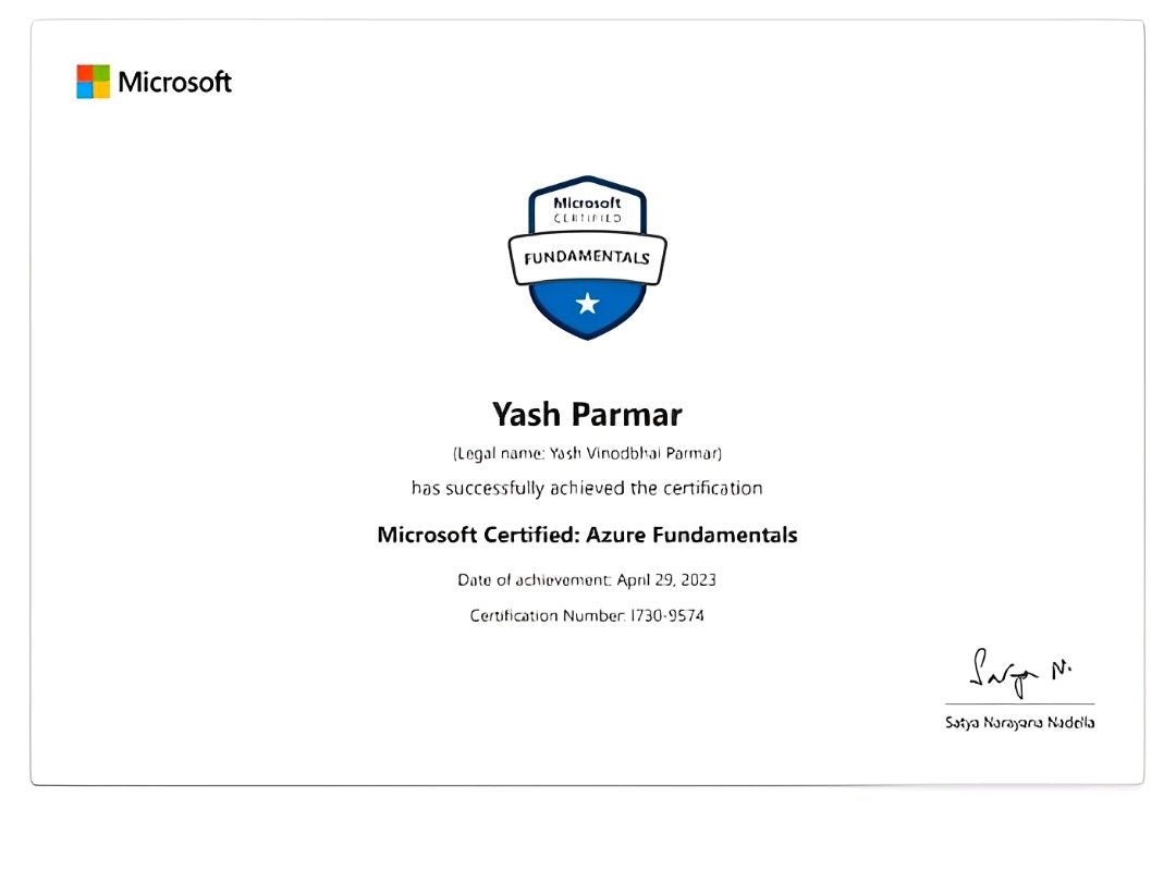 Yash Parmar on LinkedIn: #microsoft #azure | 28 comments Yash Parmar on LinkedIn: #microsoft #azure | 28 comments