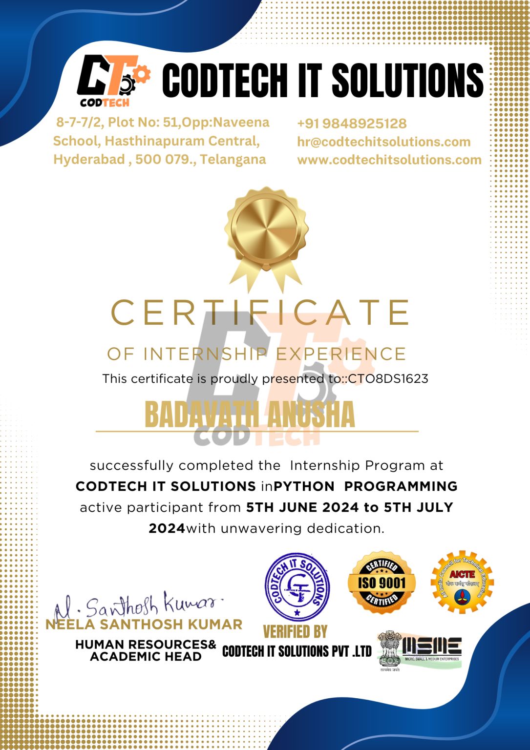 Anusha Badavath on LinkedIn: complete internship on python programming Anusha Badavath on LinkedIn: complete internship on python programming