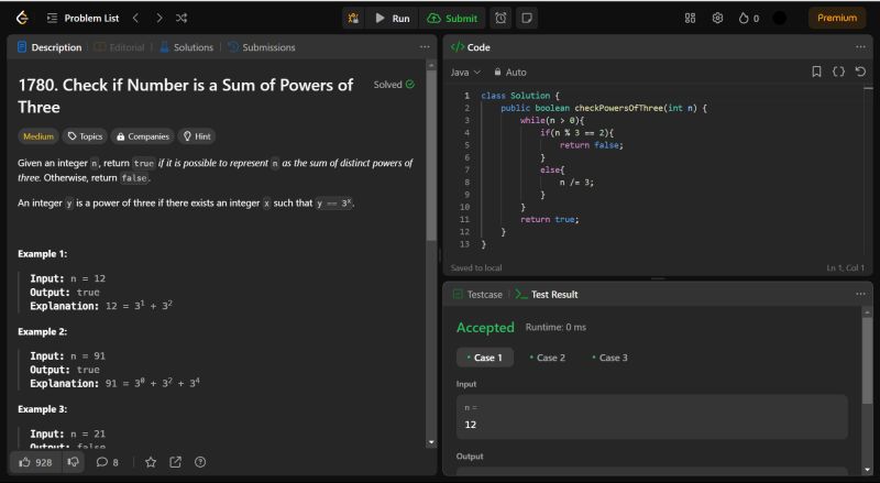 Khushi Agarwal on LinkedIn: 🚀 LeetCode Challenge: Unraveling Powers of ... Khushi Agarwal on LinkedIn: 🚀 LeetCode Challenge: Unraveling Powers of ...