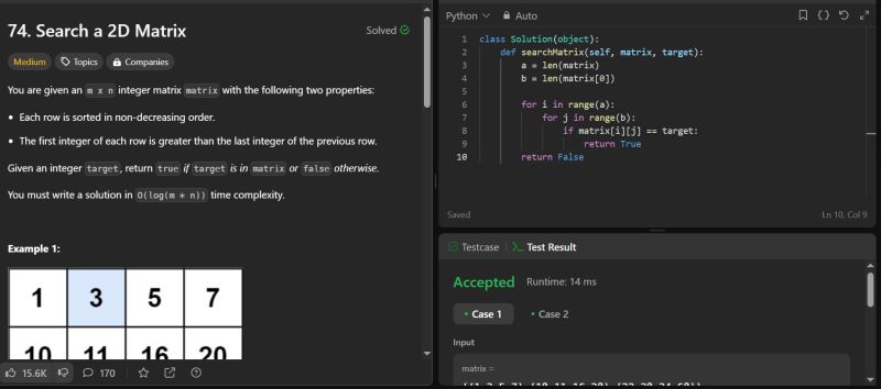 Rafiea Ashraf on LinkedIn: #faang #dsa #dsa #2d_arrays #leetcode ... Rafiea Ashraf on LinkedIn: #faang #dsa #dsa #2d_arrays #leetcode ...
