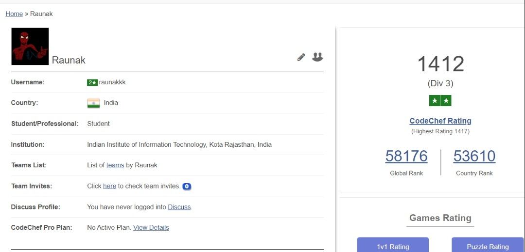 Raunak Agarwal on LinkedIn: #codechef #coding #achievement # ... Raunak Agarwal on LinkedIn: #codechef #coding #achievement # ...