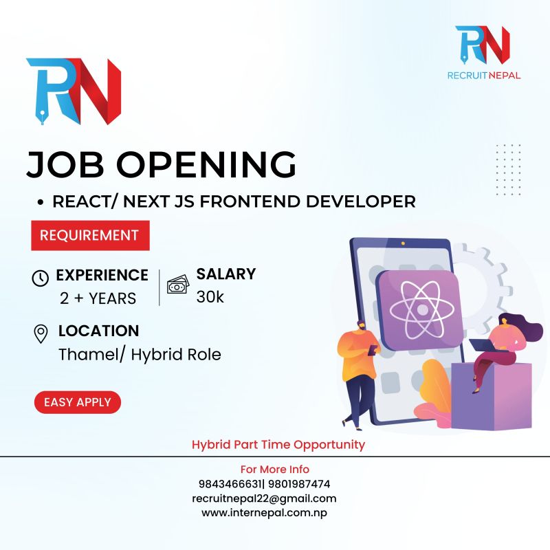 Intern Nepal on LinkedIn: #frontenddeveloper #reactjs #nextjs # ... Intern Nepal on LinkedIn: #frontenddeveloper #reactjs #nextjs # ...