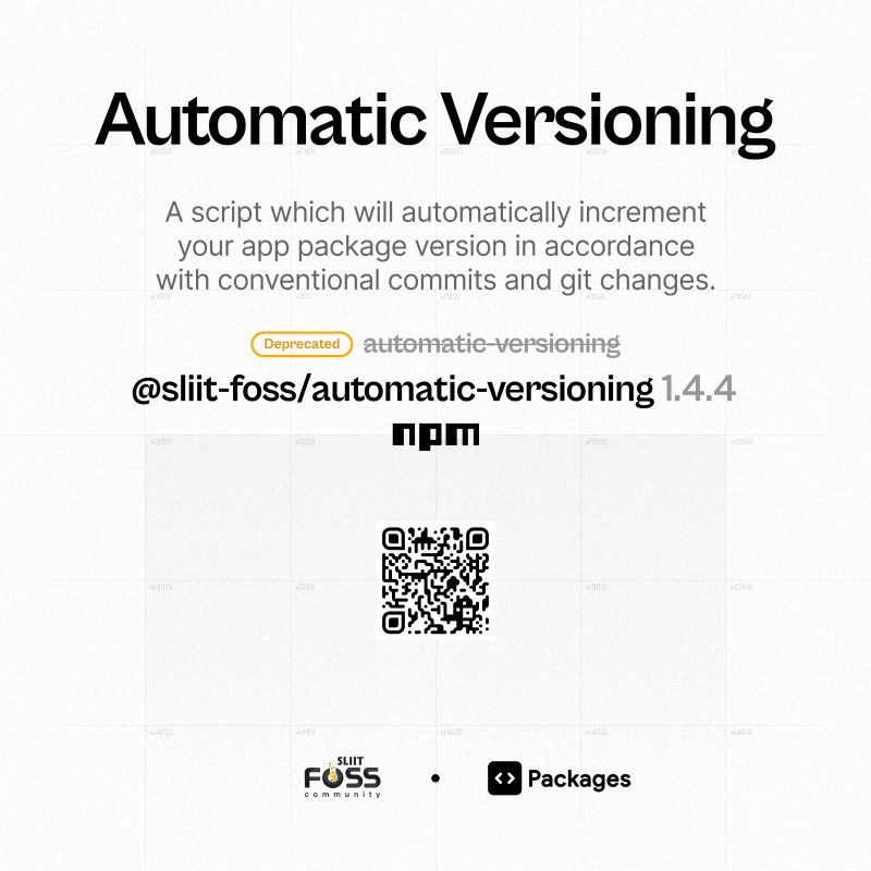 SLIIT FOSS Community on LinkedIn: #sliitfoss #foss #sliit #npm SLIIT FOSS Community on LinkedIn: #sliitfoss #foss #sliit #npm
