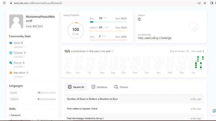 Muhammad Yousuf Mateen on LinkedIn: #leetcode #python #programming # ... Muhammad Yousuf Mateen on LinkedIn: #leetcode #python #programming # ...