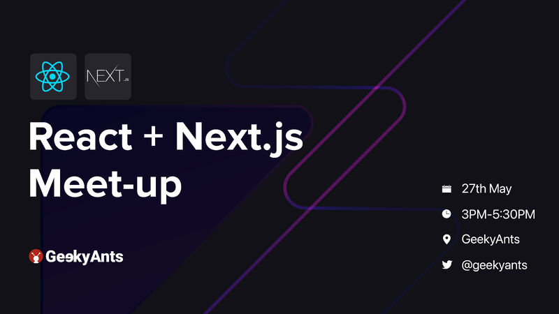 GeekyAnts on LinkedIn: React-Next.js Meetup - May 2023 - YouTube GeekyAnts on LinkedIn: React-Next.js Meetup - May 2023 - YouTube