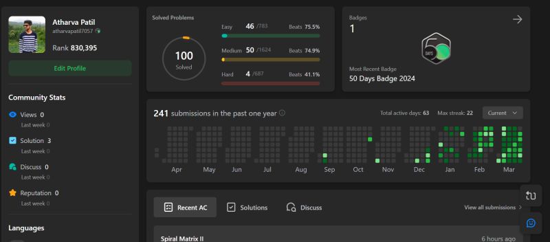 Atharva Patil on LinkedIn: #leetcode #codingjourney #problemsolving Atharva Patil on LinkedIn: #leetcode #codingjourney #problemsolving