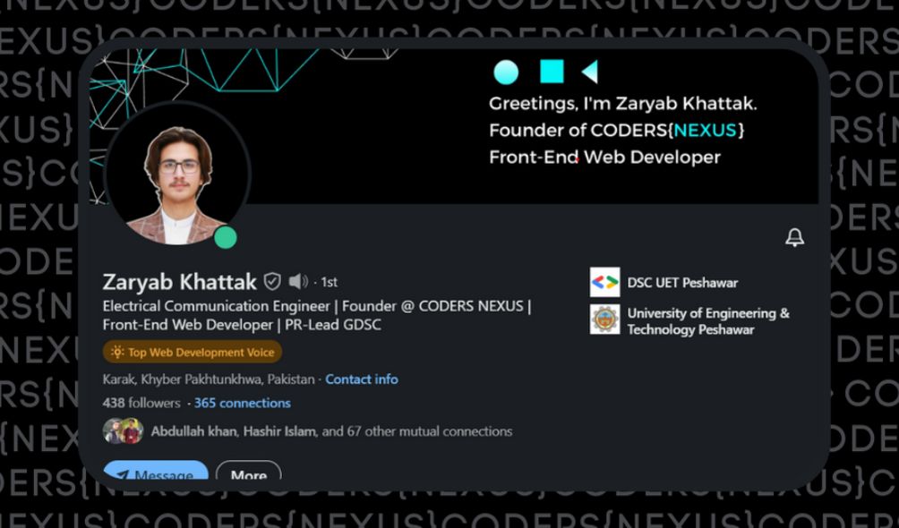 Zaryab Khattak on LinkedIn: #webdevelopmentvoice # ... Zaryab Khattak on LinkedIn: #webdevelopmentvoice # ...
