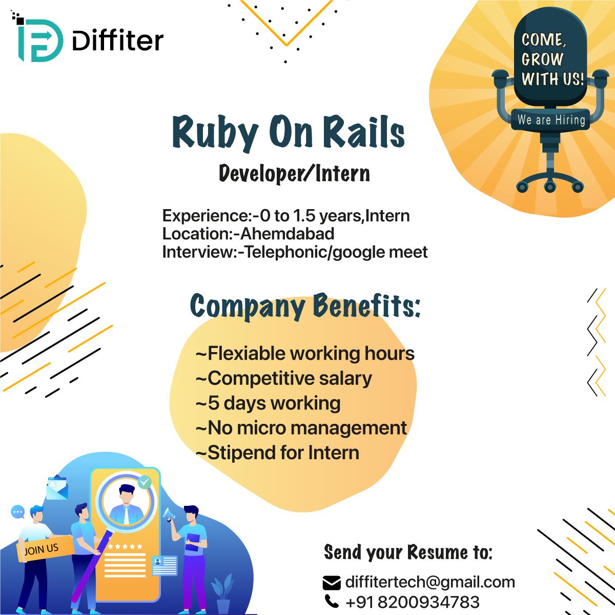 Diffiter Technologies on LinkedIn: #hiring #internship #ahmedabad # ... Diffiter Technologies on LinkedIn: #hiring #internship #ahmedabad # ...