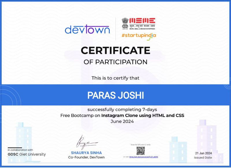 Paras Joshi on LinkedIn: #webdevelopment #html #css #devtown #bootcamp ... Paras Joshi on LinkedIn: #webdevelopment #html #css #devtown #bootcamp ...