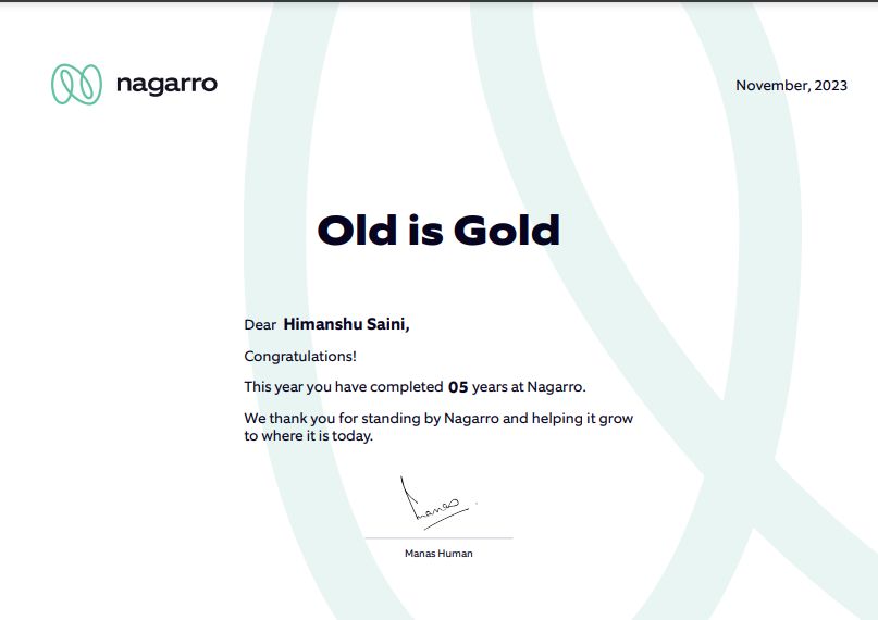 Himanshu Saini on LinkedIn: #nagarro Himanshu Saini on LinkedIn: #nagarro
