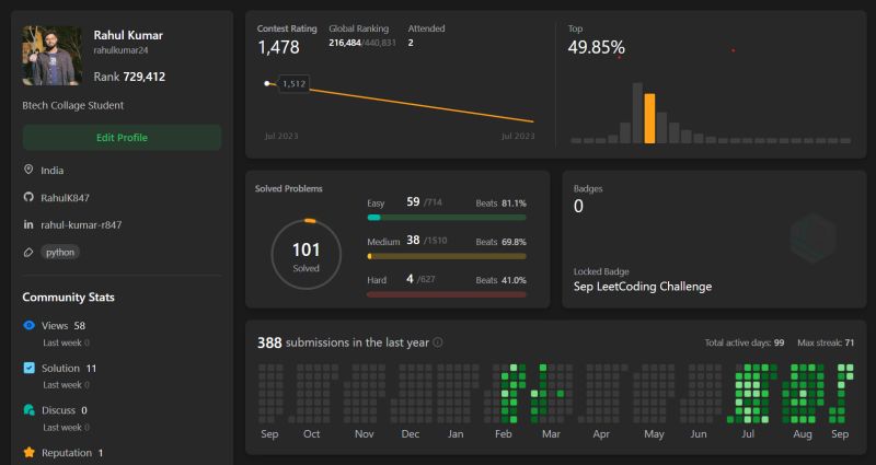 Rahul Kumar on LinkedIn: #leetcode101 #codingjourney ... Rahul Kumar on LinkedIn: #leetcode101 #codingjourney ...