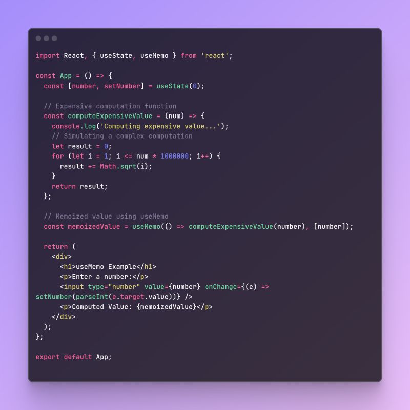 Boost Your React App's Performance with useMemo | Mohsin Ali π Full ... Boost Your React App's Performance with useMemo | Mohsin Ali π Full ...