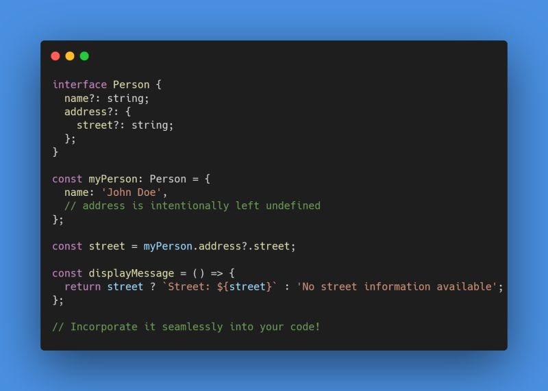 How to use the optional chaining operator in JavaScript | Salik Jamal ... How to use the optional chaining operator in JavaScript | Salik Jamal ...
