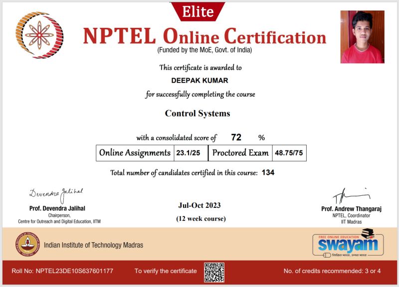 Deepak Kumar on LinkedIn: #nptel Deepak Kumar on LinkedIn: #nptel