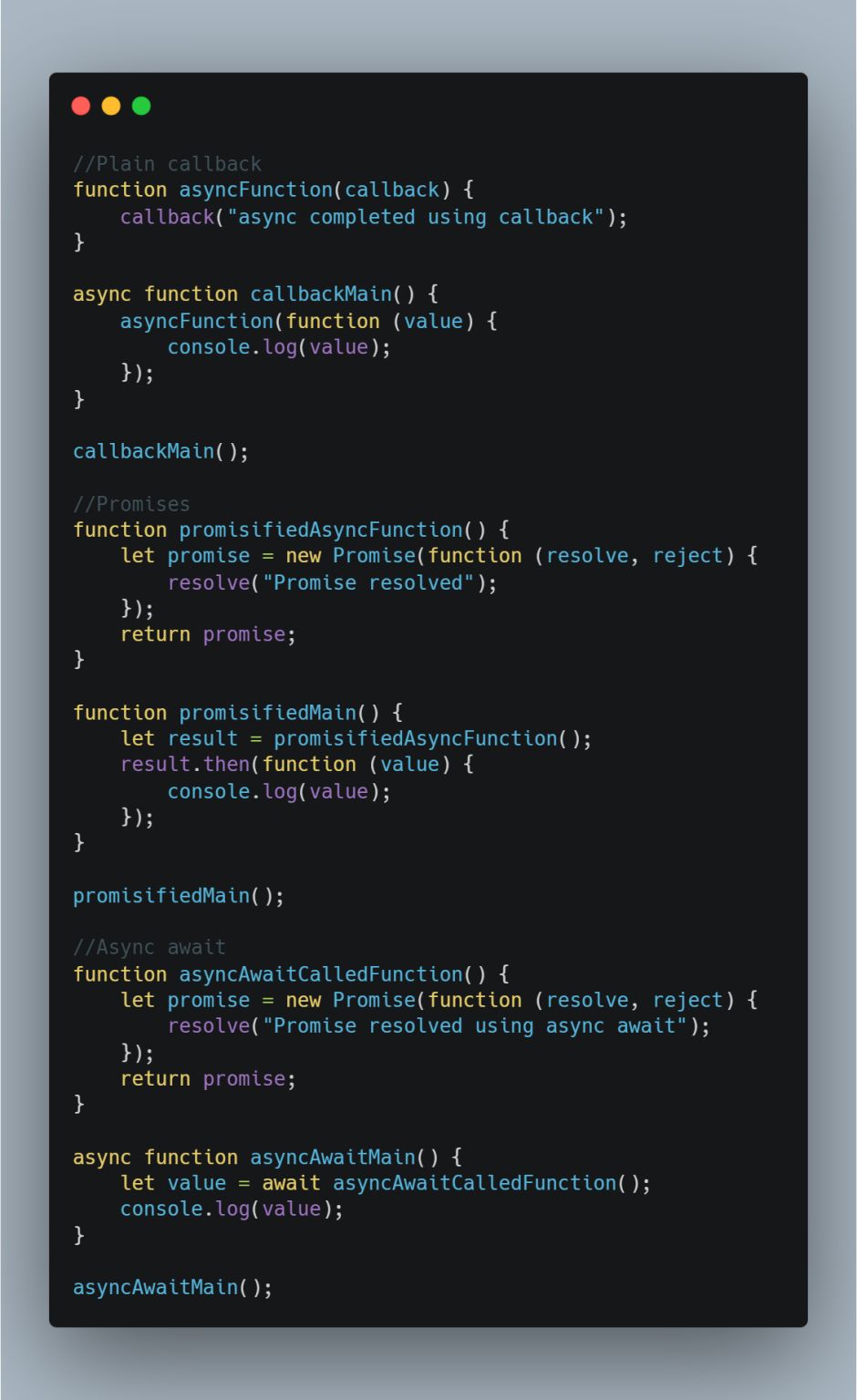 Ashutosh P. on LinkedIn: Async JS programming a must know... Snippet is ... Ashutosh P. on LinkedIn: Async JS programming a must know... Snippet is ...