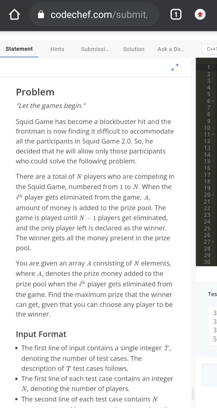 Aman Yadav on LinkedIn: #codechefusers #coding #codechef #description # ... Aman Yadav on LinkedIn: #codechefusers #coding #codechef #description # ...