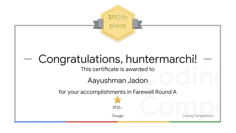 Aayushman Jadon on LinkedIn: #google #competitive # ... Aayushman Jadon on LinkedIn: #google #competitive # ...