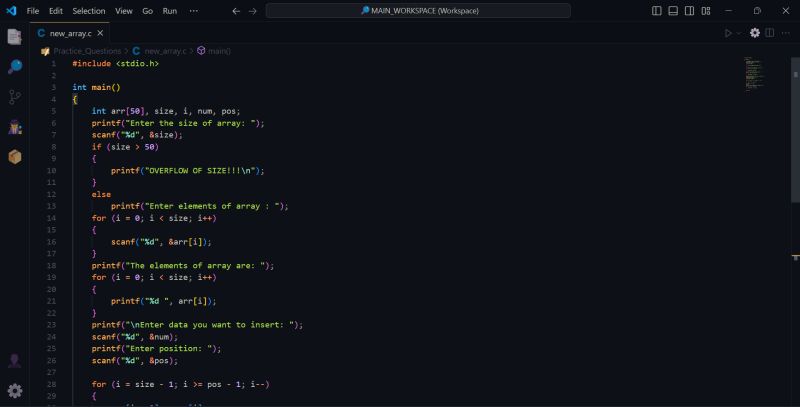 Ankit Gupta on LinkedIn: #cprogramming #arraymanipulation # ... Ankit Gupta on LinkedIn: #cprogramming #arraymanipulation # ...