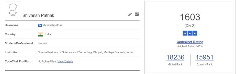 Shivansh Pathak on LinkedIn: #codechef #competitiveprogramming # ... Shivansh Pathak on LinkedIn: #codechef #competitiveprogramming # ...