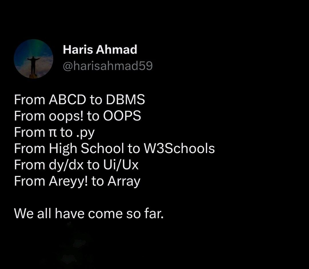 Haris Ahmad Kaboo on LinkedIn: We all have come so far 🙂 Follow Haris ... Haris Ahmad Kaboo on LinkedIn: We all have come so far 🙂 Follow Haris ...