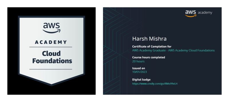 Harsh Mishra on LinkedIn: #aws #internship Harsh Mishra on LinkedIn: #aws #internship