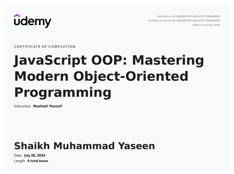 Shaikh Muhammad Yaseen on LinkedIn: #javascript #oop #webdevelopment # ... Shaikh Muhammad Yaseen on LinkedIn: #javascript #oop #webdevelopment # ...