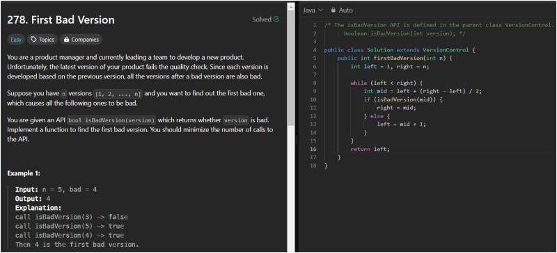 Guru Patel on LinkedIn: #100daysofcode #binarysearch #leetcode #dsa # ... Guru Patel on LinkedIn: #100daysofcode #binarysearch #leetcode #dsa # ...