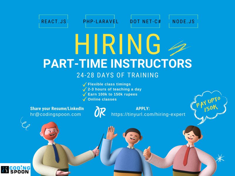 Coding Spoon on LinkedIn: #instructors #trainer #coding # ... Coding Spoon on LinkedIn: #instructors #trainer #coding # ...