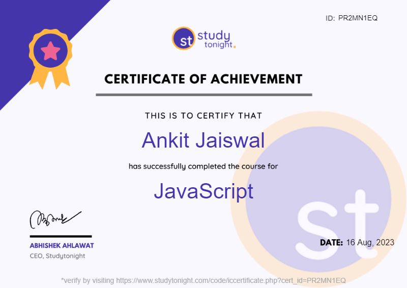 Ankit Jaiswal on LinkedIn: #javascript #javascriptdeveloper # ... Ankit Jaiswal on LinkedIn: #javascript #javascriptdeveloper # ...