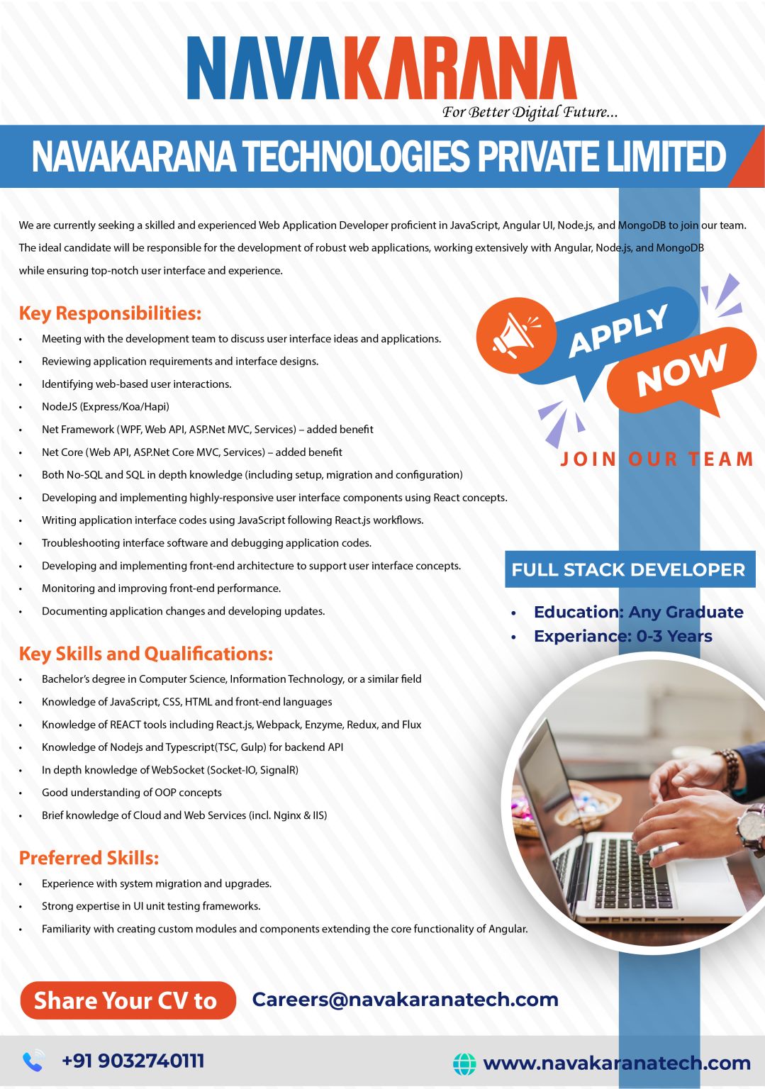 Navakarana Technologies on LinkedIn: #fullstackdeveloper #mern # ... Navakarana Technologies on LinkedIn: #fullstackdeveloper #mern # ...