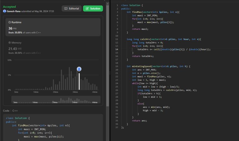 Ganesh Rana on LinkedIn: #leetcode #cpp #binarysearch #algorithms # ... Ganesh Rana on LinkedIn: #leetcode #cpp #binarysearch #algorithms # ...