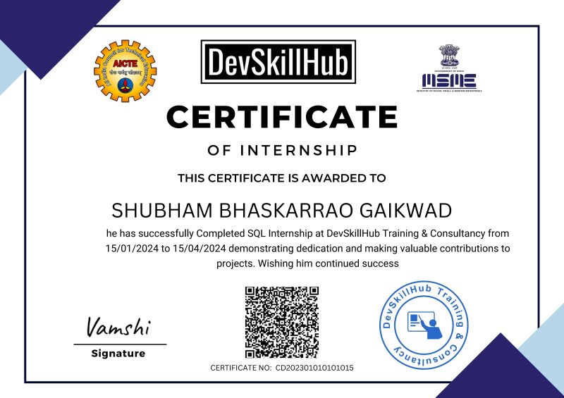 Shubham Gaikwad on LinkedIn: #sql #devskillhub #continuouslearning Shubham Gaikwad on LinkedIn: #sql #devskillhub #continuouslearning