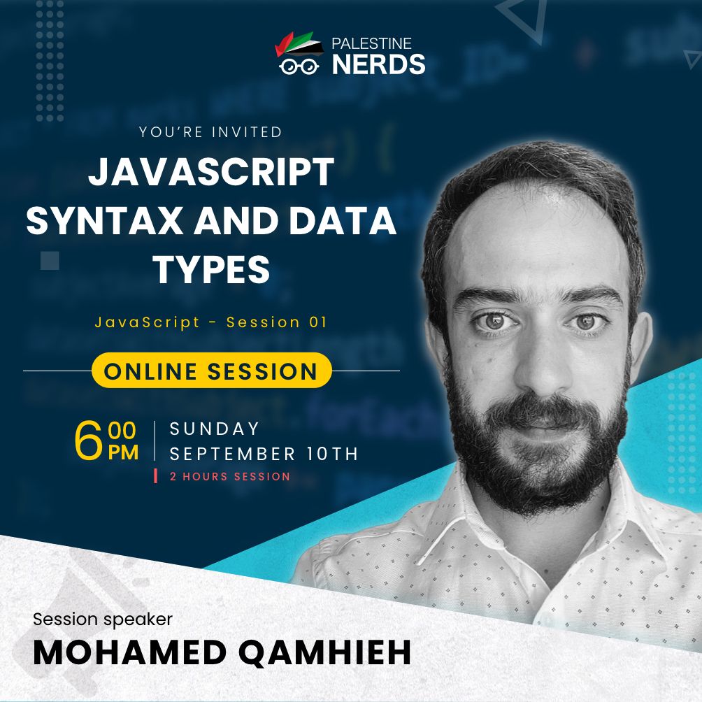 Palestine Nerds on LinkedIn: #techevent #onlinesession #javascript # ... Palestine Nerds on LinkedIn: #techevent #onlinesession #javascript # ...