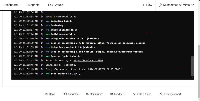 Muhammad Ali Mirza on LinkedIn: #nodejs #postgresql #render #deployment ... Muhammad Ali Mirza on LinkedIn: #nodejs #postgresql #render #deployment ...