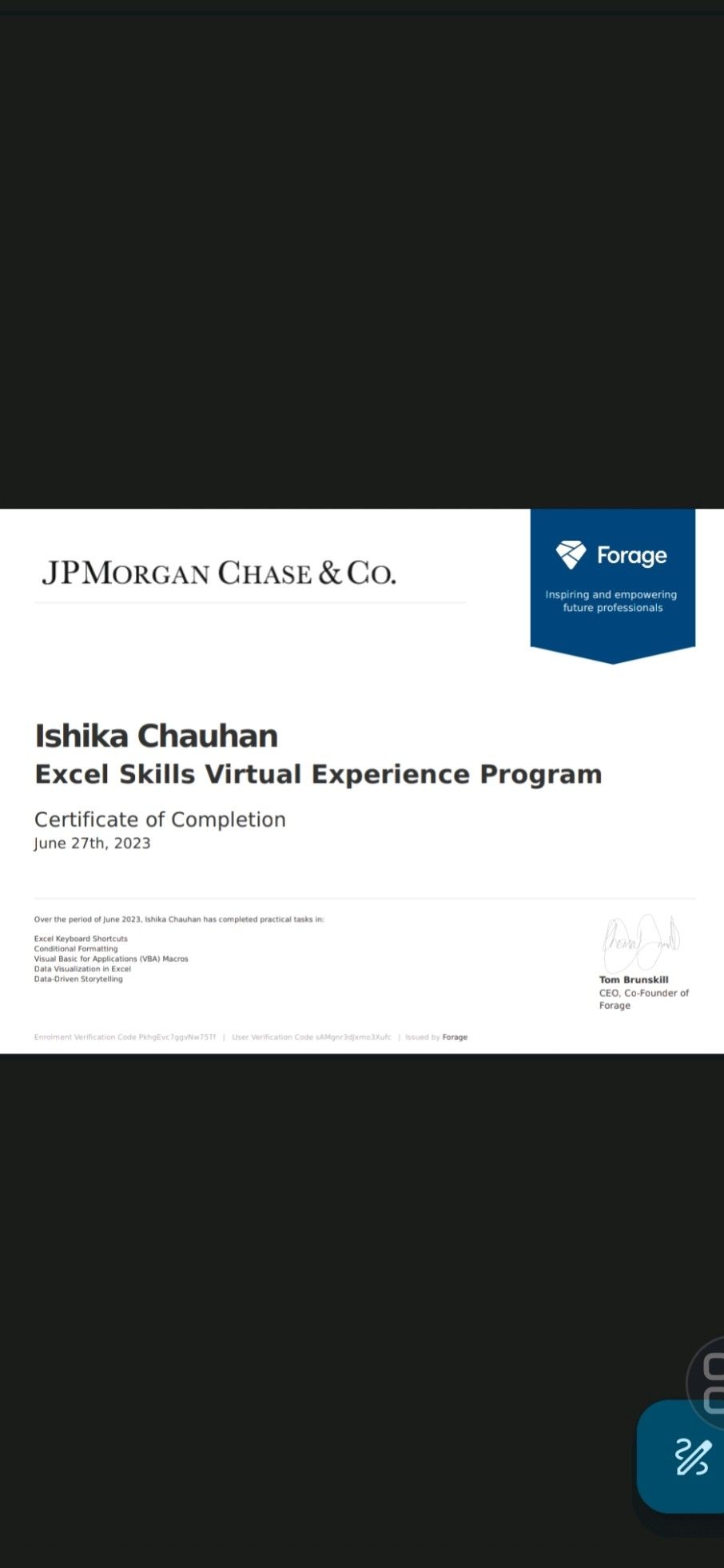 Ishika Rajput on LinkedIn: excel skills virtual experience ....😇 Ishika Rajput on LinkedIn: excel skills virtual experience ....😇
