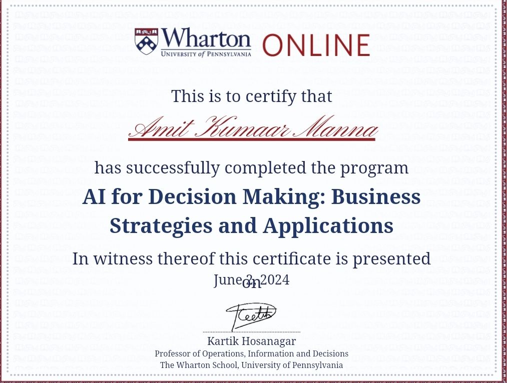 Amit Kumaar Manna posted on LinkedIn Amit Kumaar Manna posted on LinkedIn