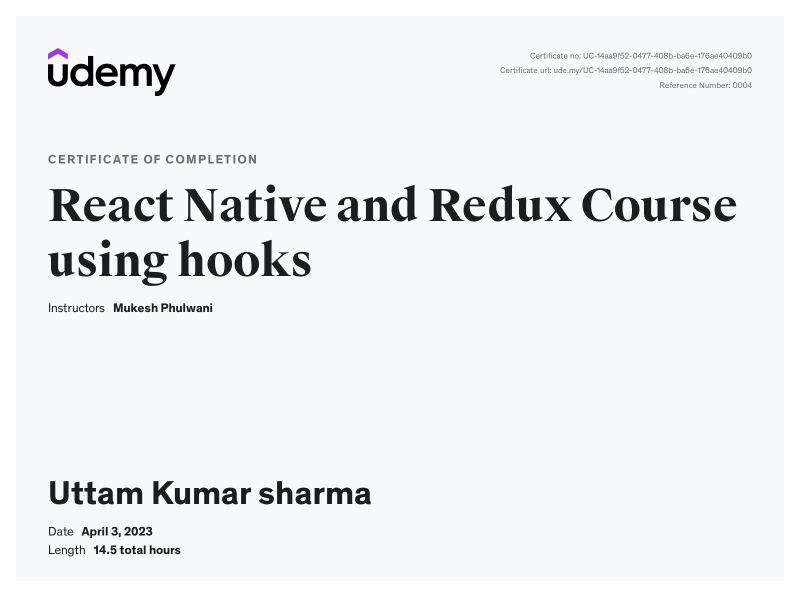 Uttam kumar Sharma on LinkedIn: #reactnative #redux #react Uttam kumar Sharma on LinkedIn: #reactnative #redux #react