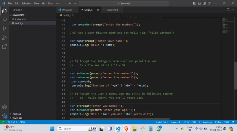 Divya Gurjar on LinkedIn: #javascript #programmingjourney Divya Gurjar on LinkedIn: #javascript #programmingjourney