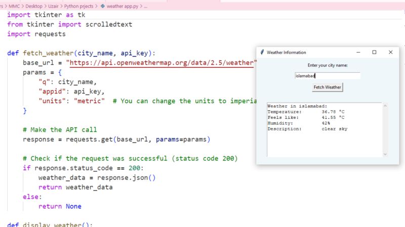Uzair Sajid on LinkedIn: #python #tkinter #weatherapp # ... Uzair Sajid on LinkedIn: #python #tkinter #weatherapp # ...