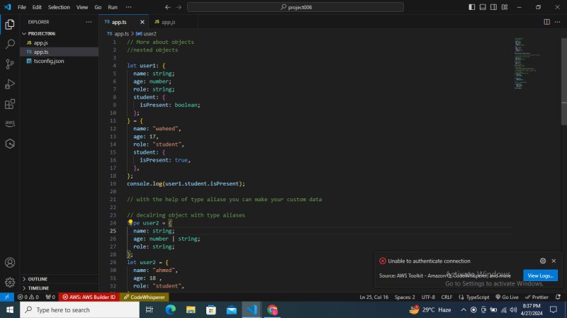 Muhammad Waheed on LinkedIn: #typescript #learningtypescript Muhammad Waheed on LinkedIn: #typescript #learningtypescript