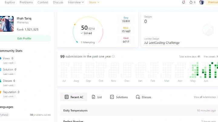 Ifrah Tariq on LinkedIn: #leetcode #codingjourney #programming # ... Ifrah Tariq on LinkedIn: #leetcode #codingjourney #programming # ...