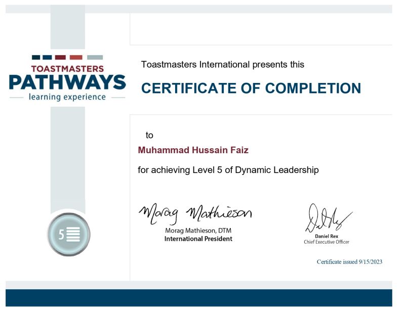 Hussain Faiz on LinkedIn: #toastmastersinternational Hussain Faiz on LinkedIn: #toastmastersinternational