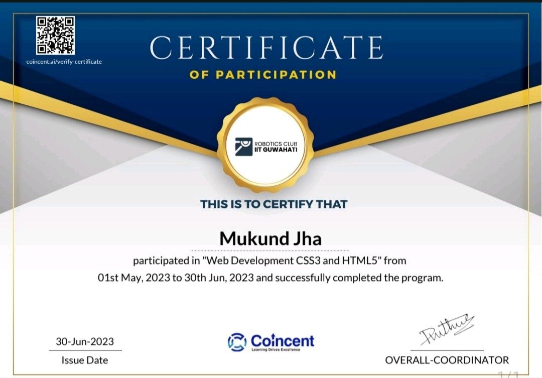 Mukund Jha on LinkedIn: #javascript #internship #html #css #bootstrap5 ... Mukund Jha on LinkedIn: #javascript #internship #html #css #bootstrap5 ...