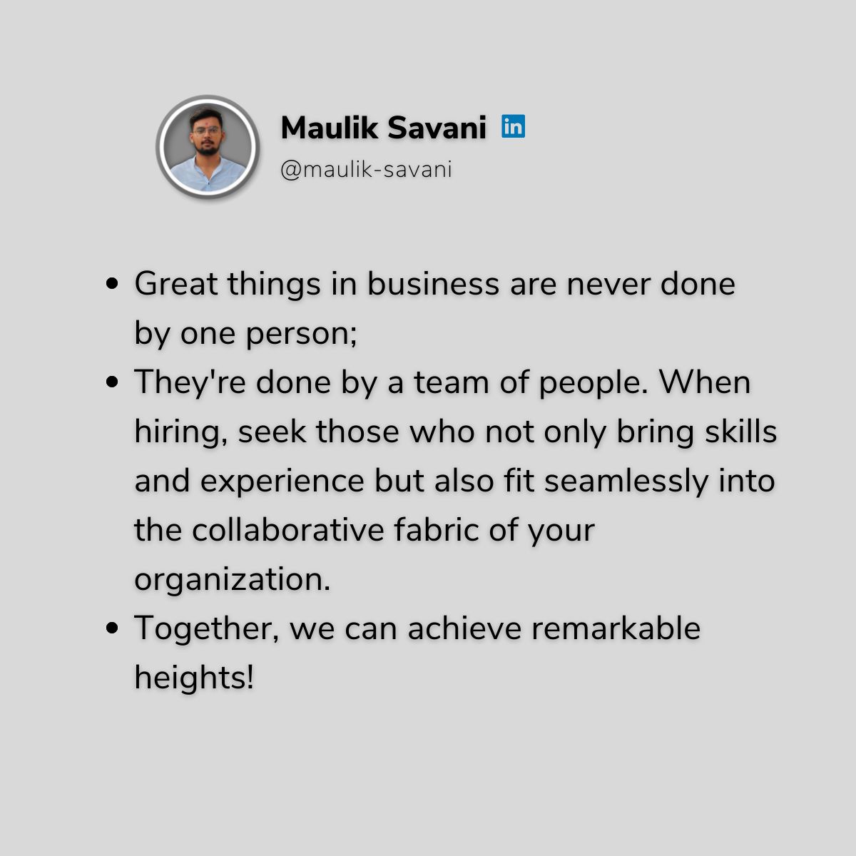 Maulik Savani on LinkedIn: #successjourney #successatwork # ... Maulik Savani on LinkedIn: #successjourney #successatwork # ...