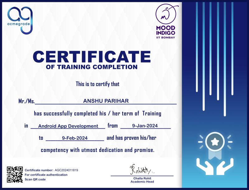 Anshu Kumar on LinkedIn: #androiddevelopment #internship #mobileapps # ... Anshu Kumar on LinkedIn: #androiddevelopment #internship #mobileapps # ...