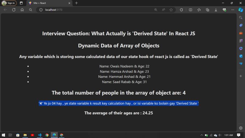 Owais Nadeem on LinkedIn: #reactjs #derivedstate #coding #javascript # ... Owais Nadeem on LinkedIn: #reactjs #derivedstate #coding #javascript # ...