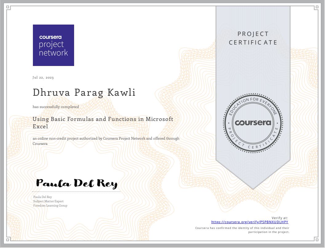 Dhruva Kawli on LinkedIn: #coursera Dhruva Kawli on LinkedIn: #coursera