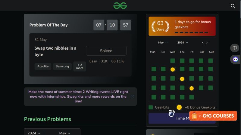 Vishal Kurve on LinkedIn: #problemsolving #geeksforgeeks #leetcode # ... Vishal Kurve on LinkedIn: #problemsolving #geeksforgeeks #leetcode # ...