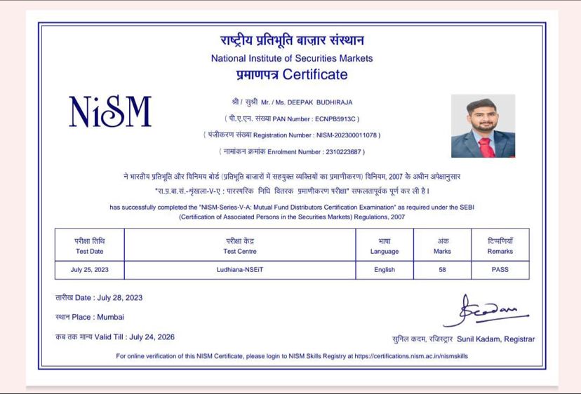 Deepak Budhiraja on LinkedIn: #nism Deepak Budhiraja on LinkedIn: #nism