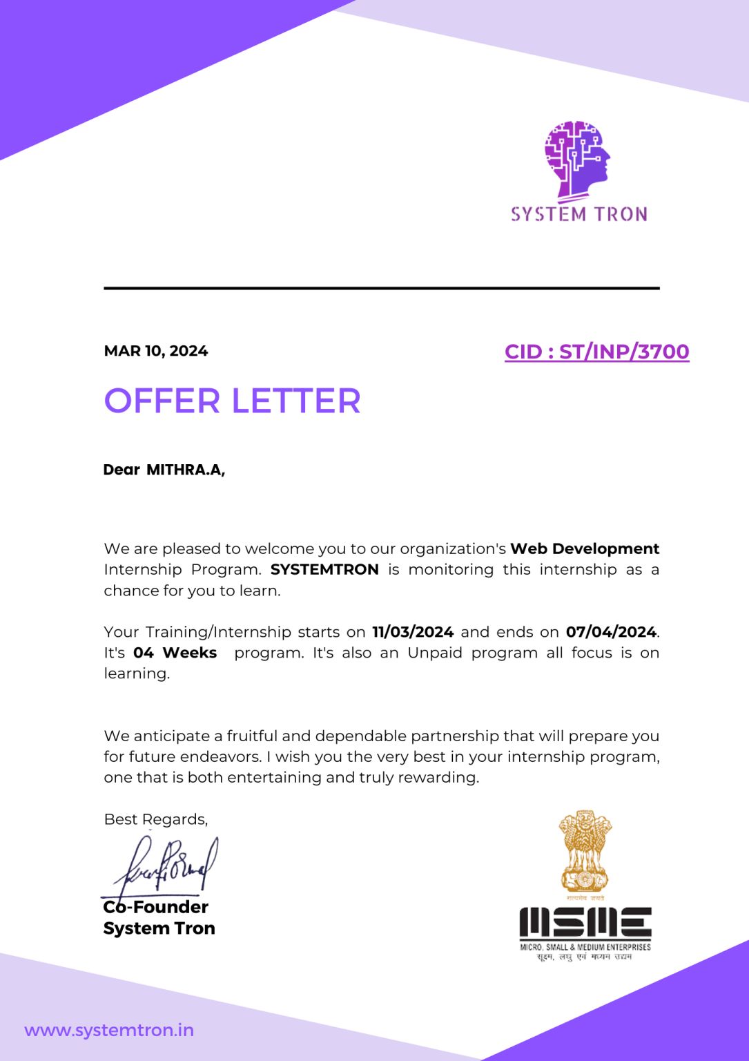 Mithra Arunagiri on LinkedIn: #webdevelopment #systemtron #design # ... Mithra Arunagiri on LinkedIn: #webdevelopment #systemtron #design # ...